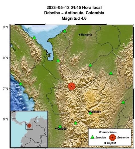 Temblor En Colombia De 46 Despertó A Habitantes De Antioquia