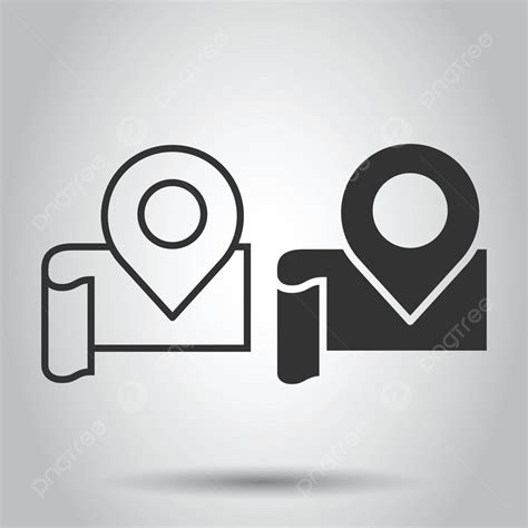 Flat Map Pin Icon For Gps Navigation Find Pointer Street Vector Find Pointer Street PNG And