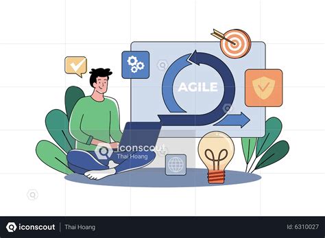 Agile Development Workflow Illustration Free Download Business