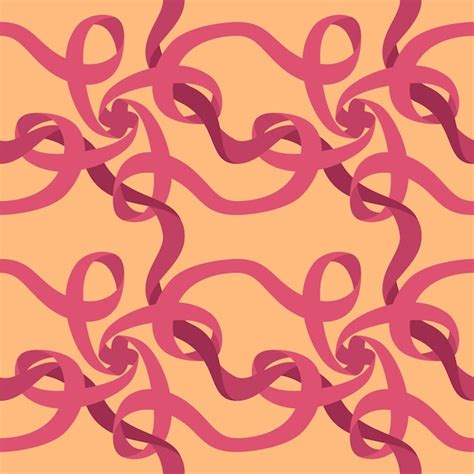 Premium Vector Ribbon Seamless Pattern Background