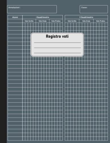 registro voti per professori e alunni con 40 classi tenere traccia