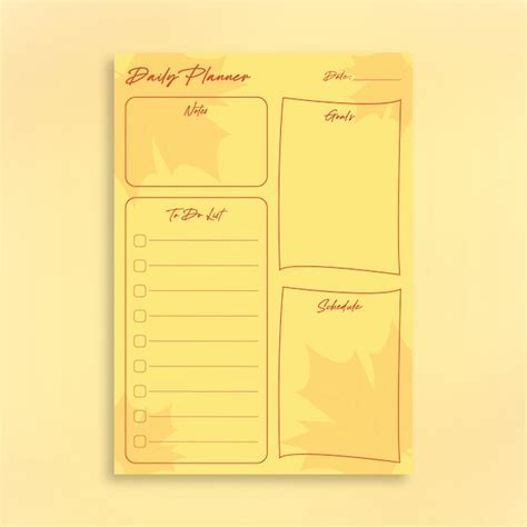 Premium Vector Minimal Daily Todo List Organizer Template Design