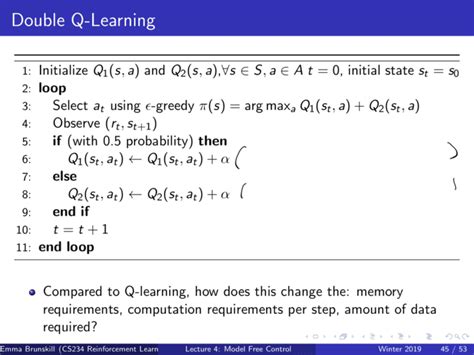 Cs234 Winter 2019 4강 Model Free Control 공부 별별정보