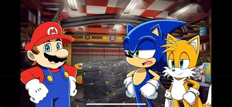 Sonic Tails And Mario Hanging Out By 0230137 On Deviantart