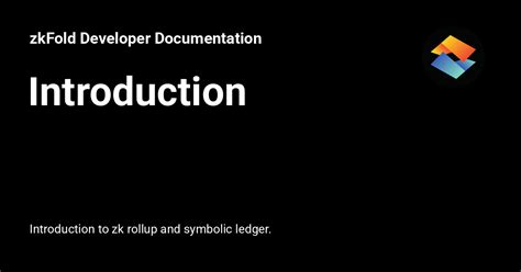 introduction zkfold developer documentation
