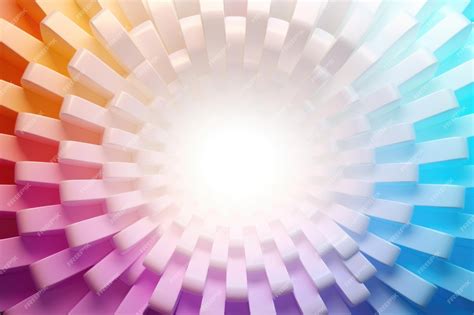 Premium Ai Image Abstract Circular 3d Geometric Pattern Background Wallpaper With Copy Space