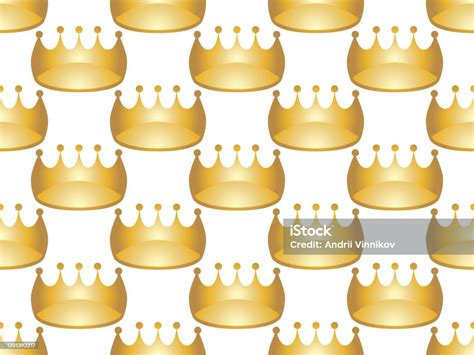 크라운 이음새가 있는 패턴 힘과 고급 스러움의 로얄 상징 벡터 일러스트레이션 고풍스런에 대한 스톡 벡터 아트 및 기타 이미지 고풍스런 공주 국왕 Istock