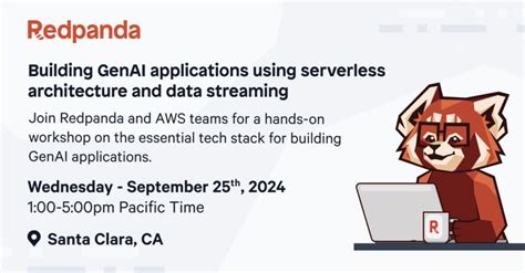Redpanda Data On Linkedin Aws Santaclara Genai Streamingdata