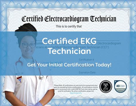 Certified EKG Technician CET Initial Certification Program American Society Of EKG Technicians