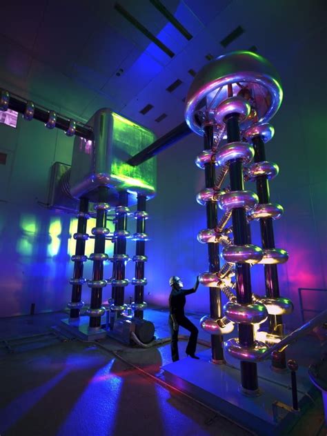 The Cockcroft Walton High Energy Accelerator Generates A Proton Beam To