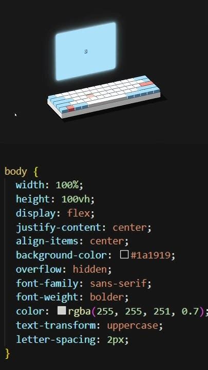 Interactive Keyboard Animation With Html Css And Javascript Coding Htmltutorial Animation