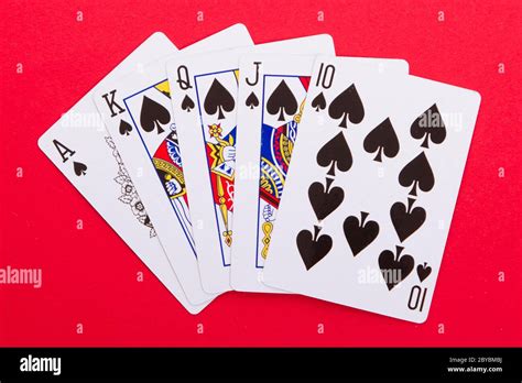 Royal Flush Playing Cards Banner Hi Res Stock Photography And Images