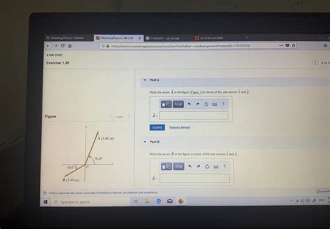 Solved Figure Part 8Use Unit Vectors To Express The Vector Chegg Com