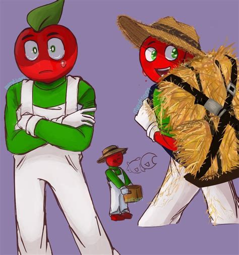 Cute Cartoon Characters At Andy Apple Farm