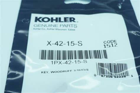 GENUINE OEM KOHLER PART # X-42-15-S FLYWHEEL KEY, KOHLER ENGINE FLYWHEEL KEY | eBay