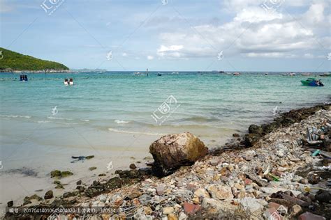芭提雅 金沙岛 海边 蓝天 白 国外旅游景点 旅游景点 摄影素材 汇图网www huitu