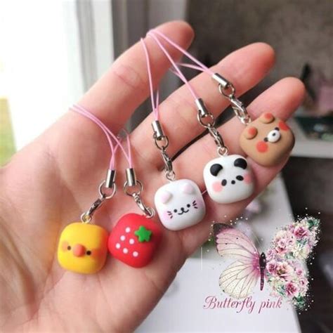 خرید و قیمت آویز گوشی توت فرنگی و پاندا و گربه و سگ و جوجه،آویز موبایل