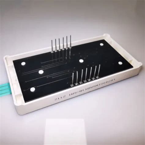 custom multicolour 3 digit 7 segment led display touch button for