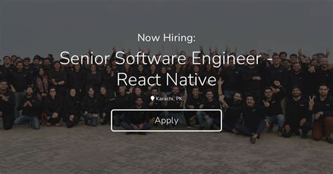 Senior Software Engineer React Native At Dubizzle Labs