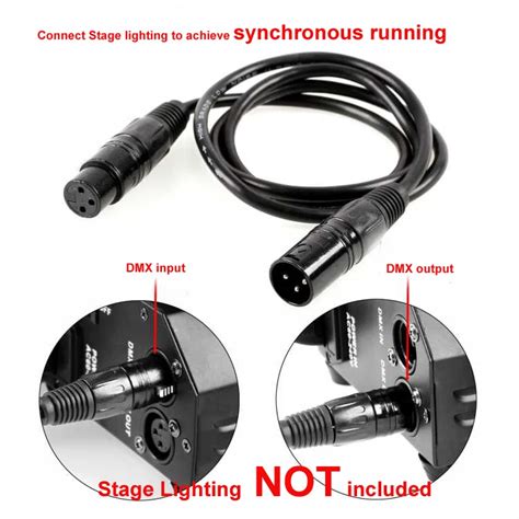 16ft 5M 3 Pin XLR DMX Stage Light Cable For LED Par Beam Moving Head DJ Disco Night Club Bar Dj