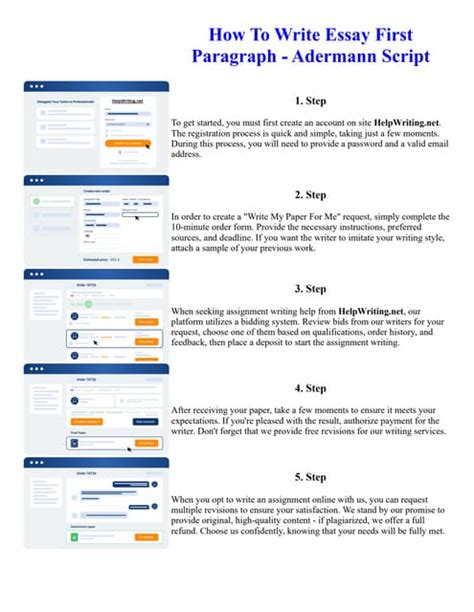 How To Write Essay First Paragraph Adermann Script Pdf