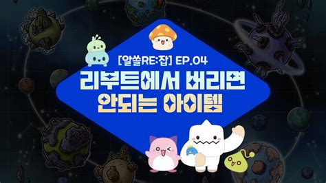 『알쓸re잡』 Ep4 리부트에서 절대 버리면 안되는 아이템 메이플스토리 리부트 햄군 Youtube