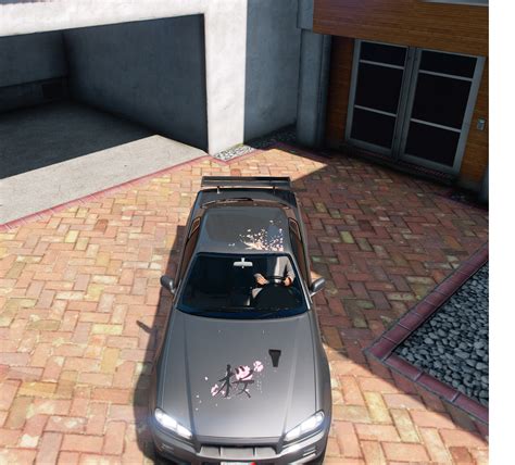 Nissan Skyline R34 Sakura Livery Gta5