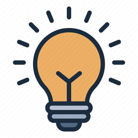 Light Bulb Electric Physics Science Education Icon Download On