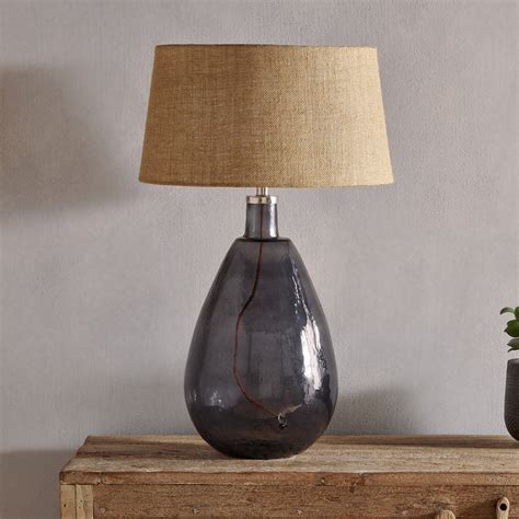 Nkuku Baba Vase Recycled Glass Lamp Smoke — Kayu Home