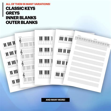 Piano Practice Sheets Bundle Chords Keys And Notation A4 Pdf Etsy