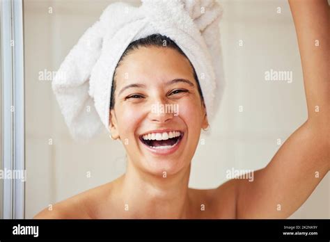 I Just Came Out Of The Shower And Im Ready For The Day Shot Of A Young