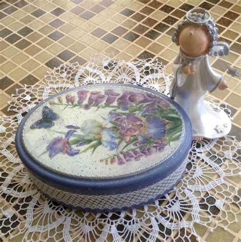 Шкатулка Ирисы Декупаж