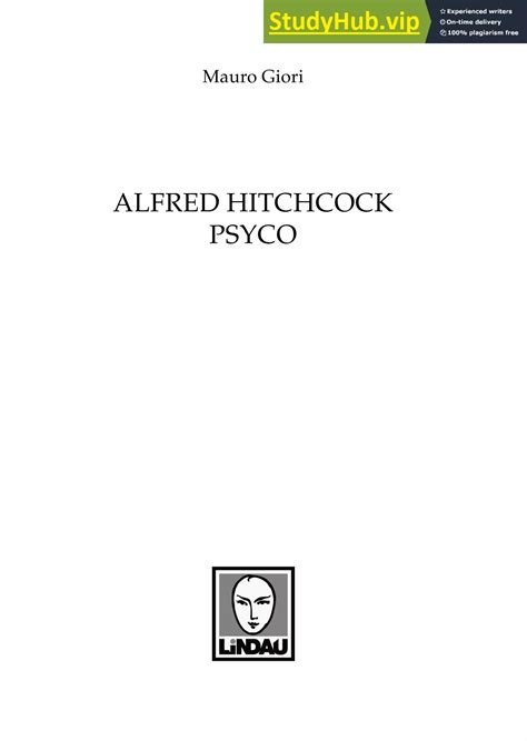 Alfred Hitchcock Psyco Pdf