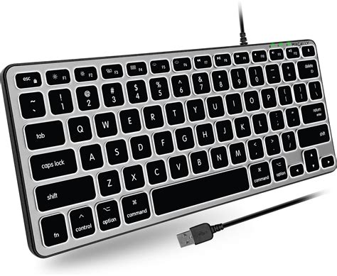 Macally Backlit Wired Keyboard For Mac Compatible Apple