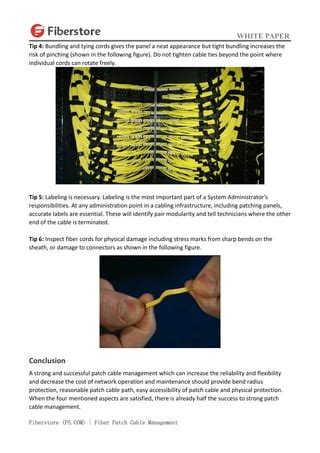 Fiber Patch Cable Management PDF