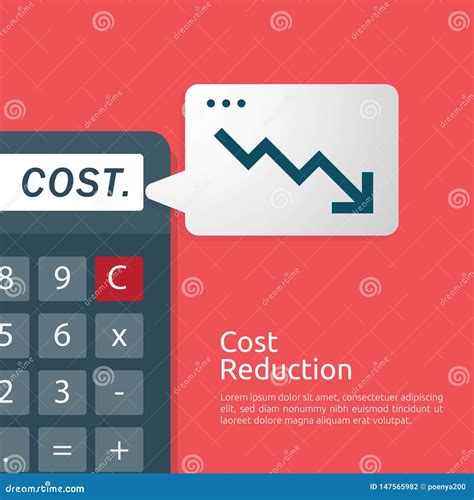 Business Finance Crisis Concept Cost Reduction Management Arrow Line