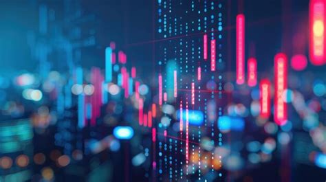 Abstract Visualization Of Financial Data Premium Ai Generated Image