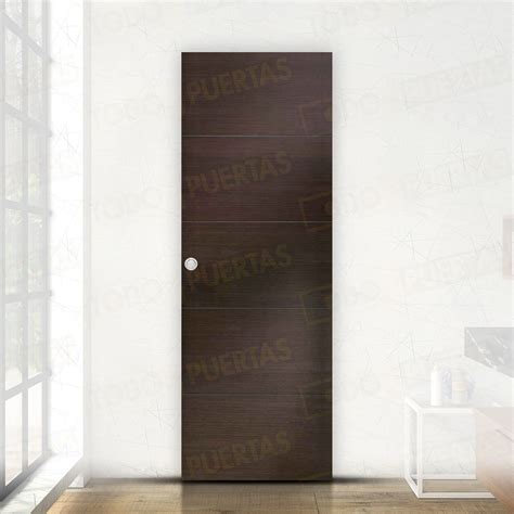 Puerta Corredera Con O Sin Obra Mod Zanzibar Wengue