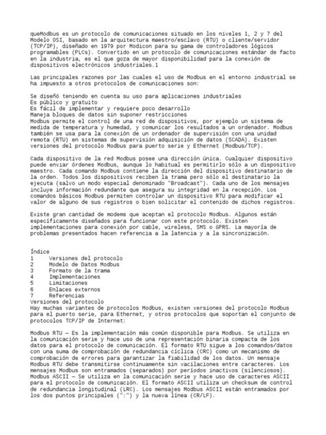 Hub Modbus Pdf Electrónica Estándares De Telecomunicaciones