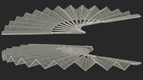 손 부채 3d 모델 24 Max Obj Lxo Ma Fbx C4d Blend 3ds Free3d