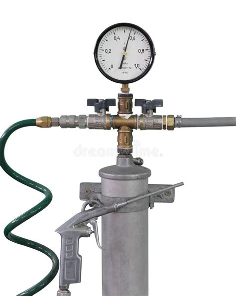 Manometre with the Compressor Stock Image - Image of number ...