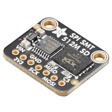 Adafruit SPI Flash SD Card XTSD 512 MB Micro Robotics