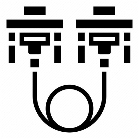 Cable Communication Connector Db9 Line Icon Download On Iconfinder
