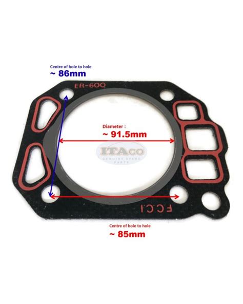 Cylinder Head Gasket 14911 0331 0 Replaces Kubota Er600 Er650 Er700 Et70 Et80 Diesel Engine