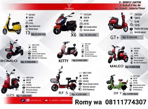 Sepeda Dan Motor Listrik U Win Fly Solusi Kenaikan Bbm Motor Di Carousell
