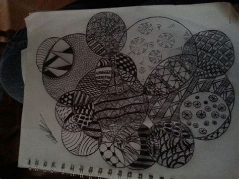 Circle Zentangle Artwork Zentangle Circle