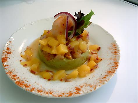 Recette De Délice Davocat Crevettes Et Salsa De Mangue