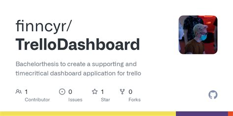 GitHub Finncyr TrelloDashboard Bachelorthesis By Me Wood Wood