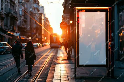 Premium Photo An Advertisement Billboard Placeholder Template On A