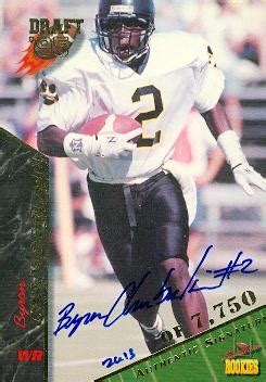 Byron Chamberlain Autographed Football Card Wayne State 1995